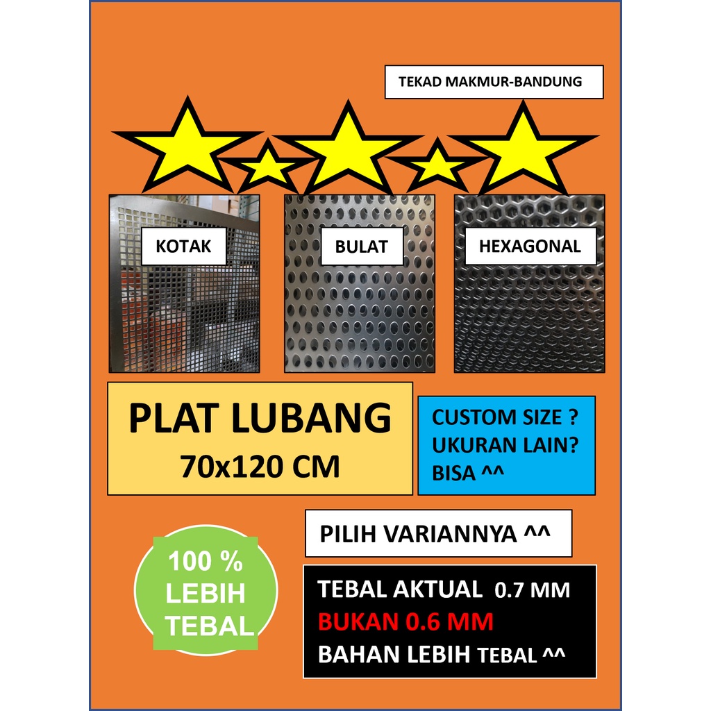 Jual Plat 70x120 - Plat Besi Ram Speaker - Ram Grill Plat Lubang - Ram ...