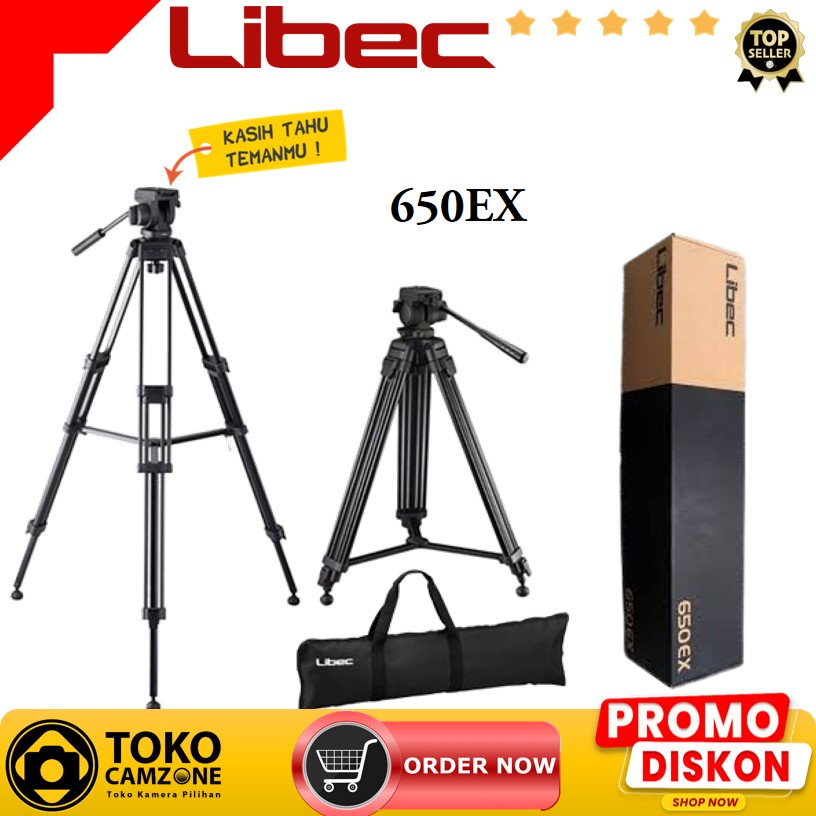 Jual Libec 650EX Video Tripod System / Libec 650EX | Shopee Indonesia