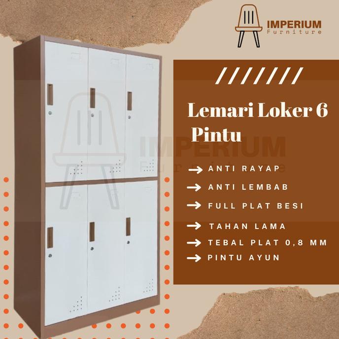 Jual Loker Besi / Lemari Loker / Loker 6 Pintu / Loker Besi 6 Pintu ...