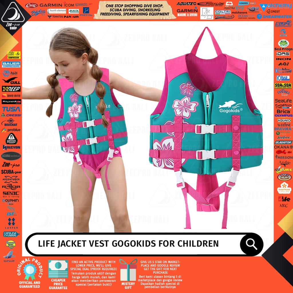Jual Pelampung Life Jacket Vest Anak Gogokids Swimming Kids Snorkeling ...