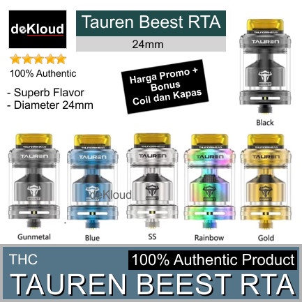 Jual TAUREN BEEST RTA | 24mm | Single and Dual Coil 24 | Shopee Indonesia