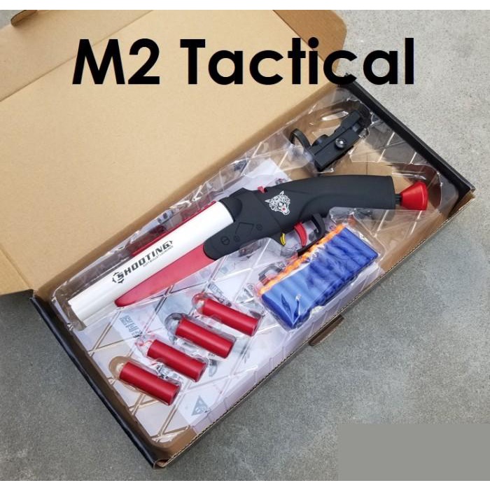 Jual HDS 68 Double Barrel Shotgun Shell Ejection Dart Blaster Kid ...