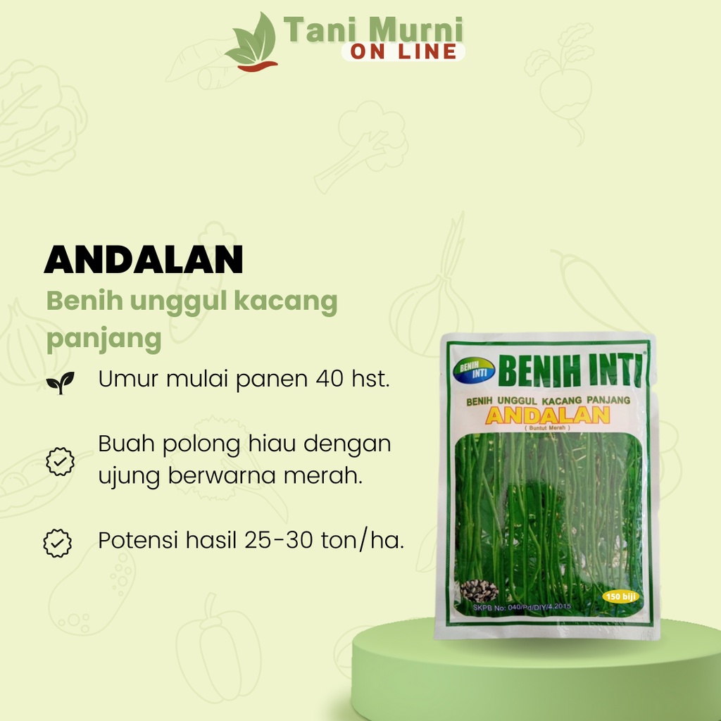 Jual Benih Kacang Panjang ANDALAN Benih Inti 150 Biji | Shopee Indonesia
