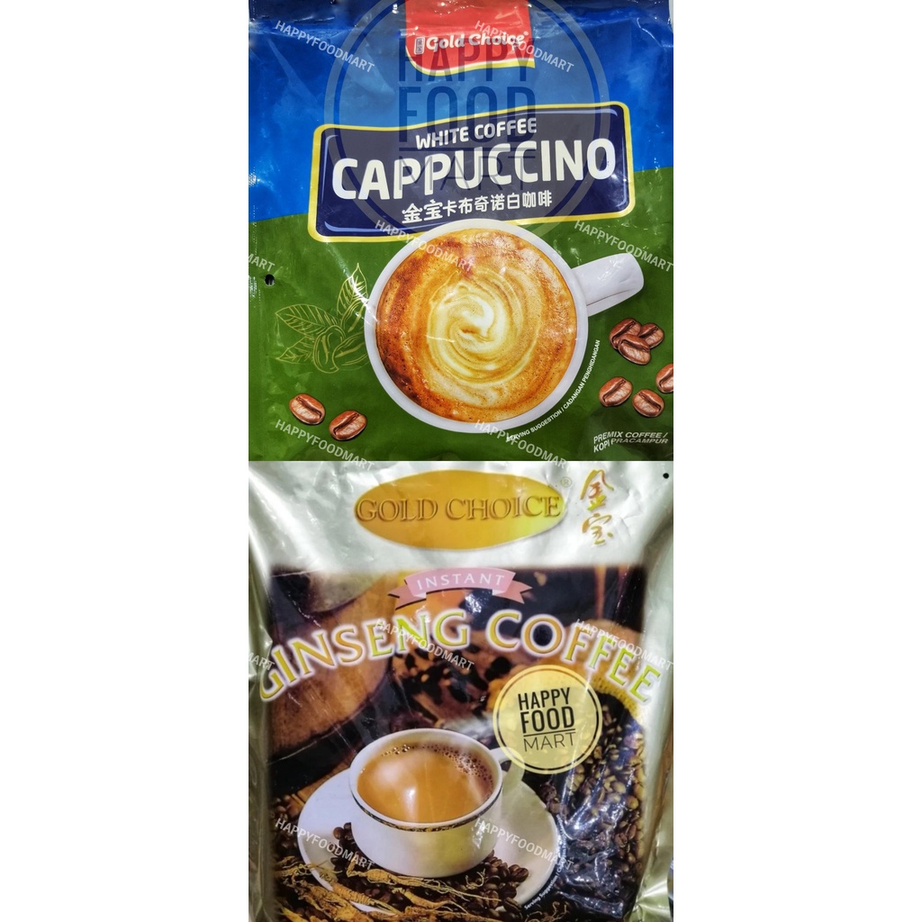 Jual [MURAH] GOLD CHOICE GINSENG COFFEE 400G/WHITE COFFEE CAPPUCCINO ...