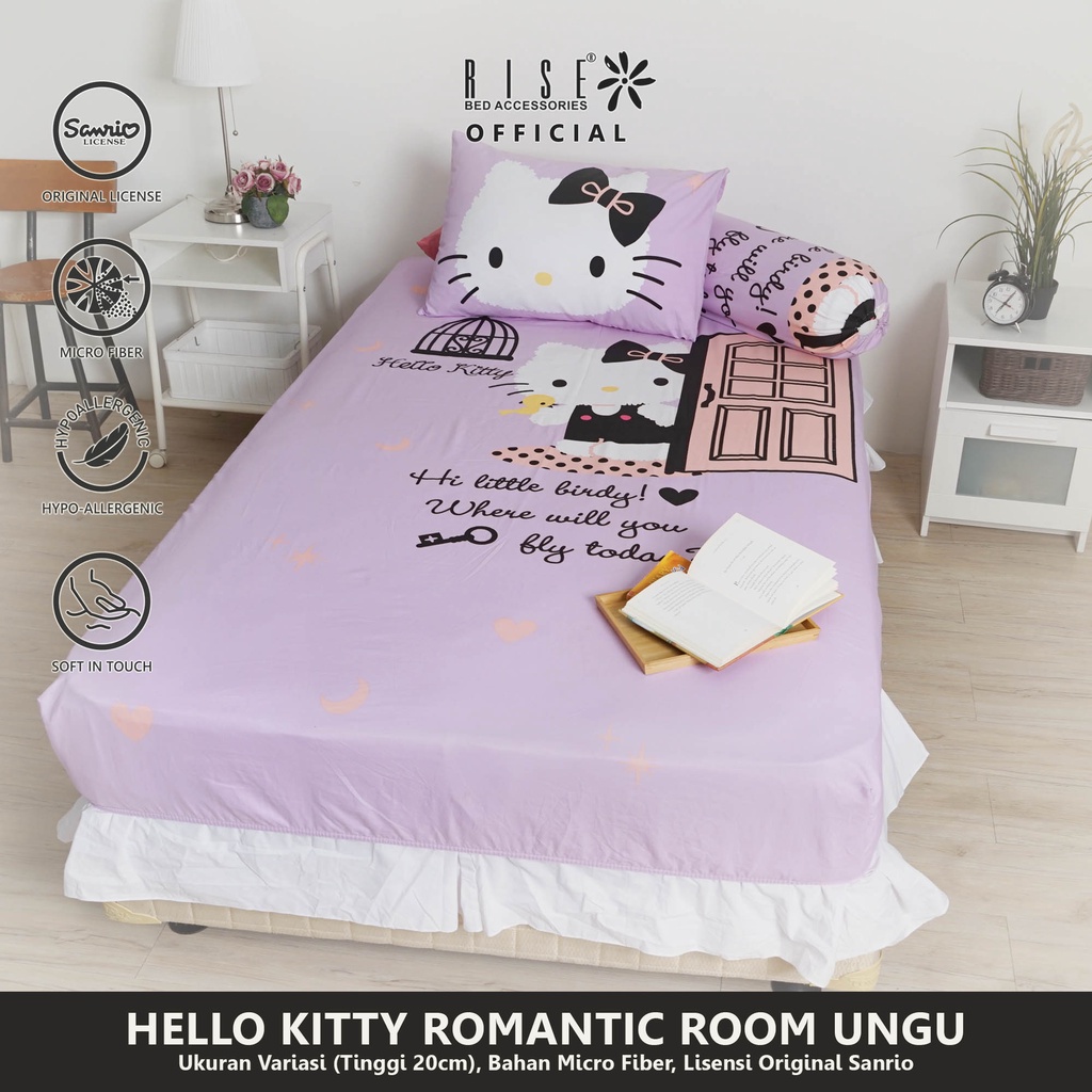 Jual Rise Sprei Hello Kitty Romantic Home Original Sanrio Lisence ...