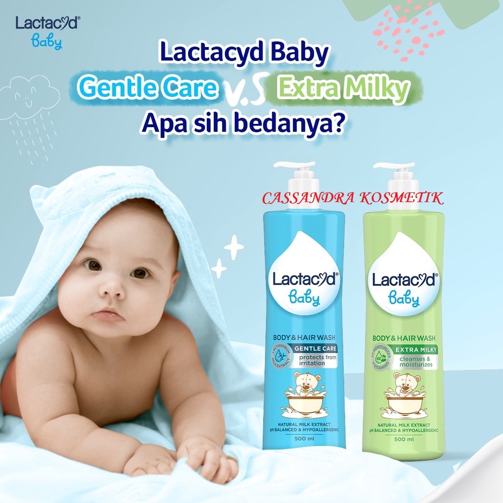 Jual LACTACYD BABY BODY & HAIR WASH NATURAL MILK | Shopee Indonesia