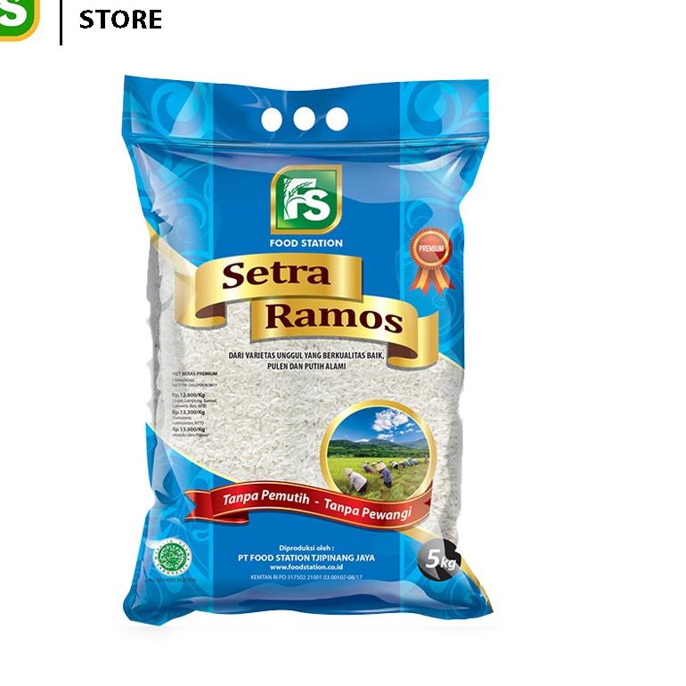 Jual Paling Bagus Food Station - Beras Premium Setra Ramos 5 Kg | Shopee Indonesia