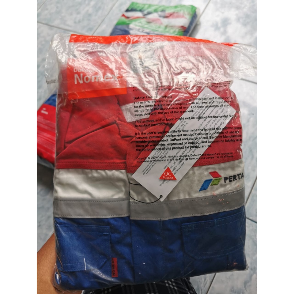 Jual Coverall Wearpack katelpak Pertamina Defender Ultra Dupont Nomex ...