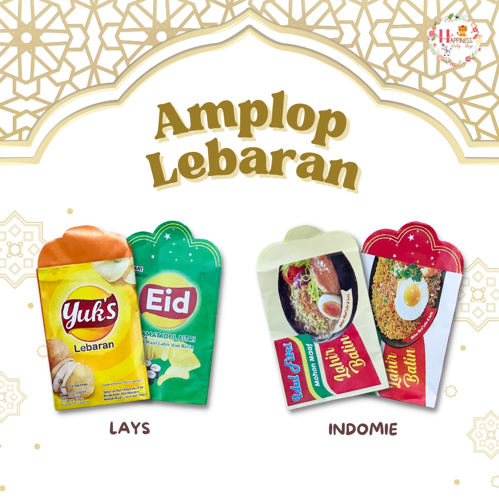 Jual Amplop Snack Unik / Amplop lebaran motif snack, Indomie, Wafer ...