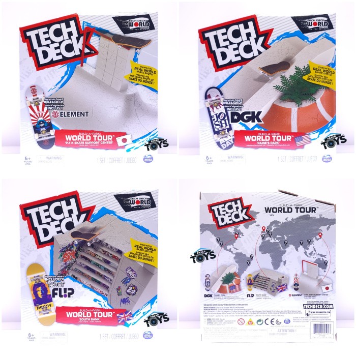Jual Tech Deck Build A Park World Tour Street Spots Ramp Set ...