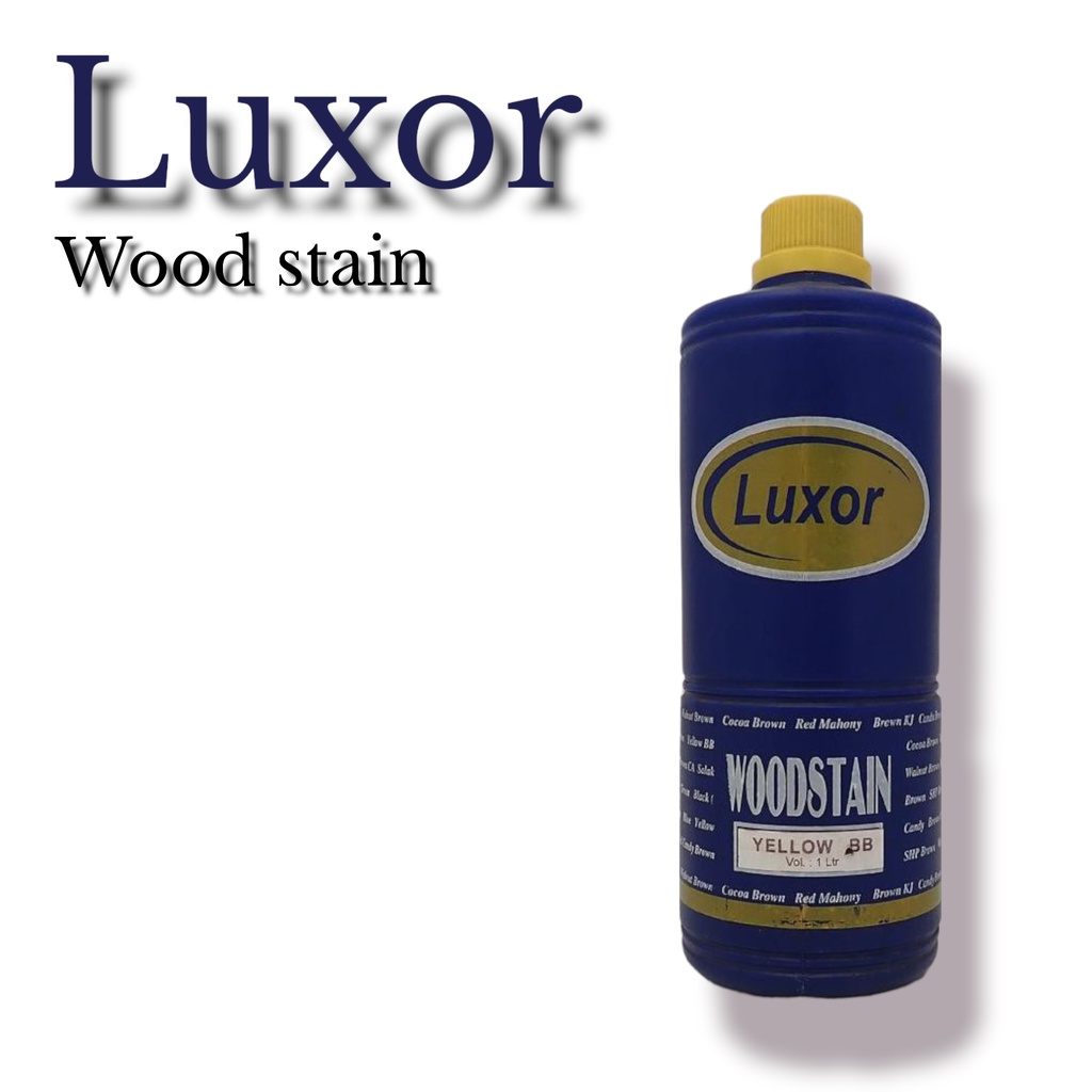 Jual CAT KAYU POLITUR PLITUR LUXOR WOODSTAIN KAYU 1 LITER ORIGINAL ...