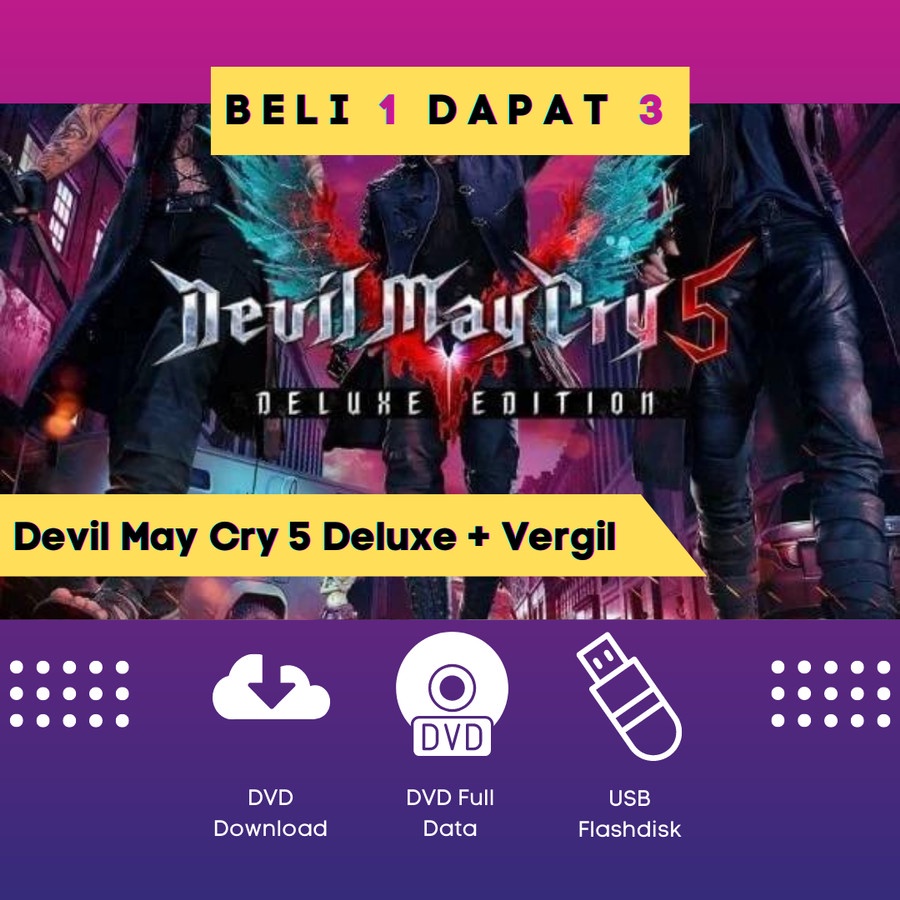 Jual Devil May Cry 5 Deluxe + Vergil DLC | Game PC Original | Shopee ...