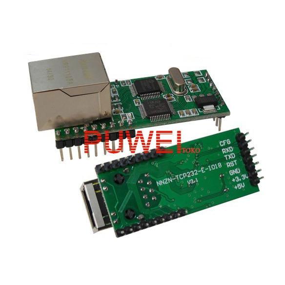 Jual RS232 Serial TTL to Ethernet RJ45 Converter Transmission Module ...