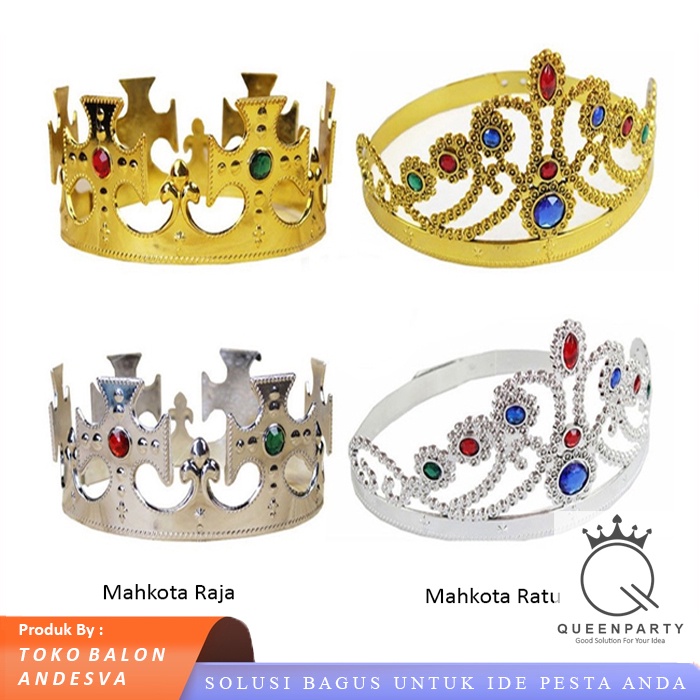 Jual mahkota ultah raja ratu / mahkota raja & ratu / chrown king ...