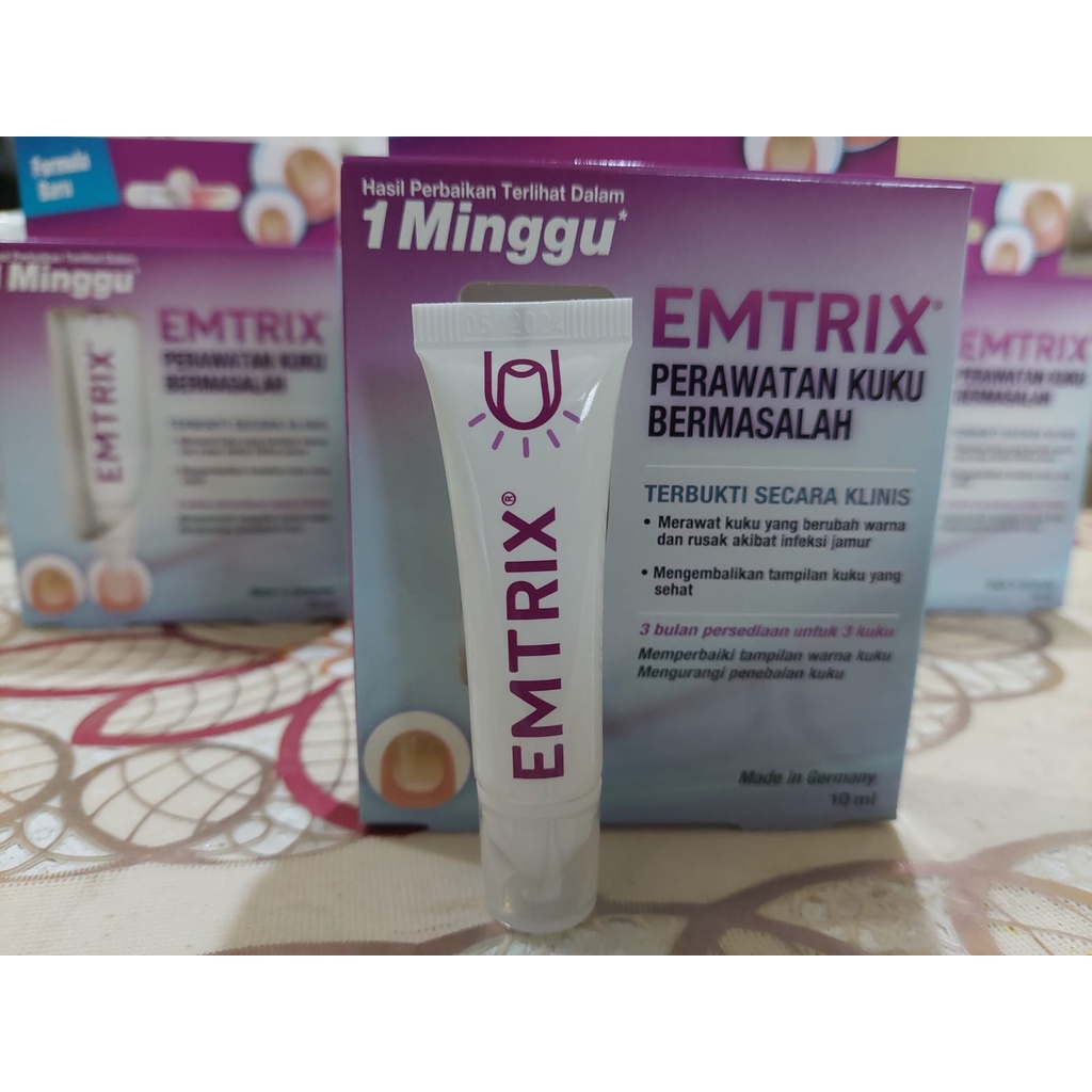 Jual emtrix gel 10 ml, untuk kuku rusak berjamur | Shopee Indonesia