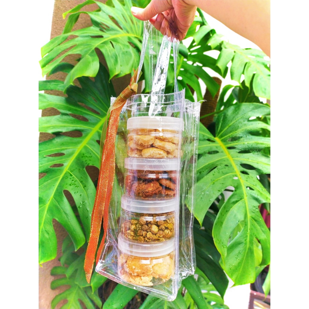 Jual 10x10x20 Tas transparant Goodie bag toples cookies souvernir ...
