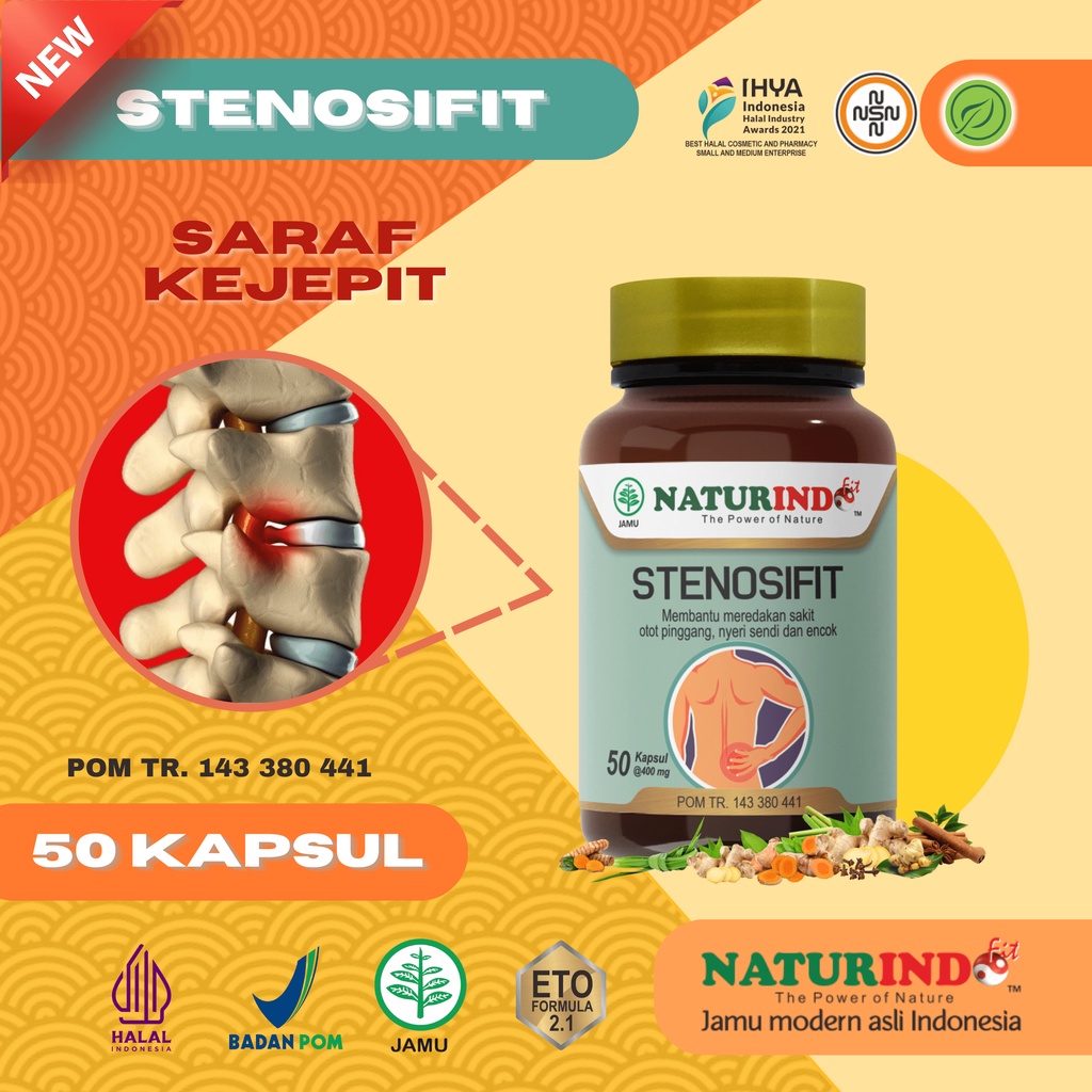 Jual Stenosifit Obat Herbal Saraf Kejepit Encok Sakit PInggang Nyeri ...