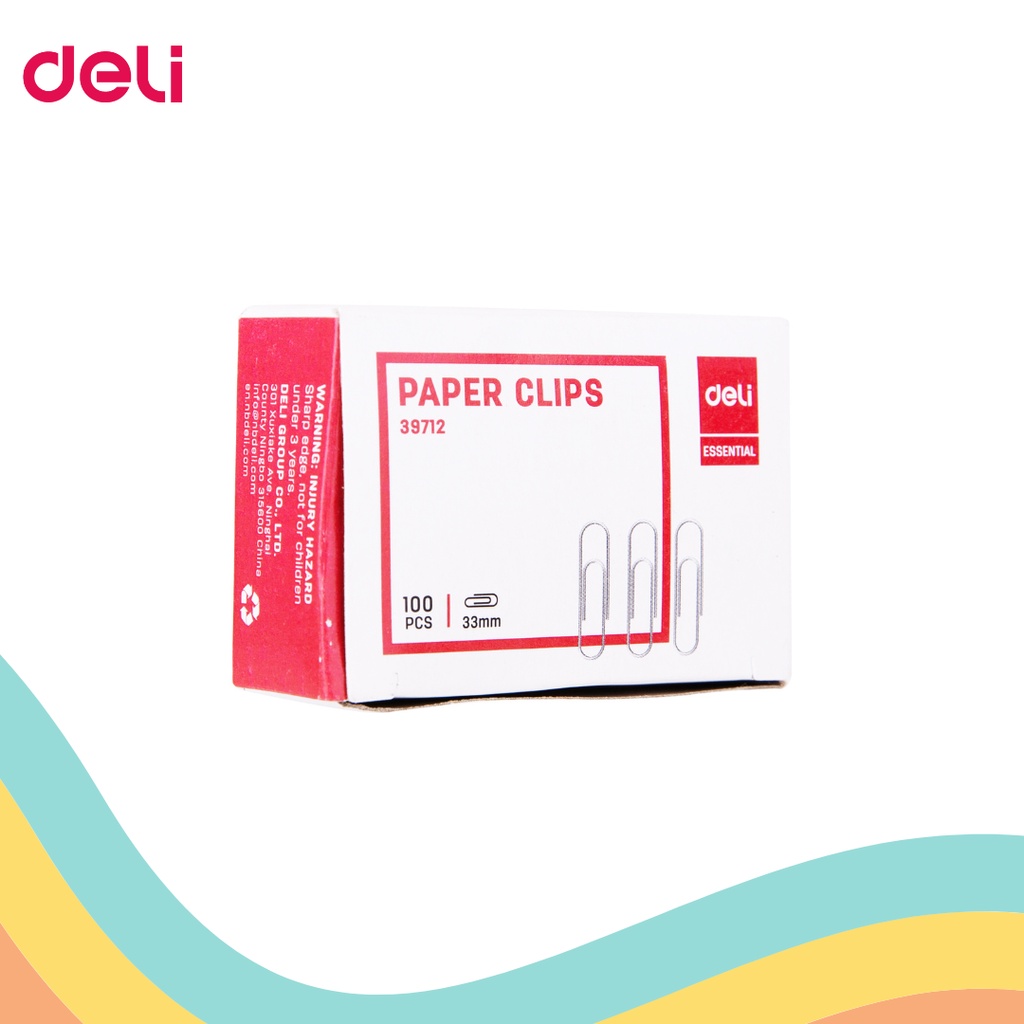 Jual PAPER CLIP DELI E-39712 (1 PCS) | Shopee Indonesia