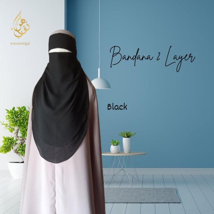 Jual Cadar Niqab Bandana 2 Layer|Hananiqab|Sifon Silky Lembut warna ...