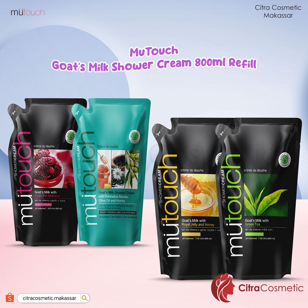 Jual ️CitraCosmetic ️ Mutouch GM Shower Cream Refill 800 Ml Series ...