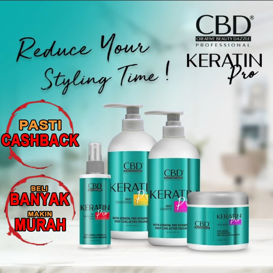 Jual CBD Keratin Hair Mask / Keratin Shampoo / Keratin Conditioner ...