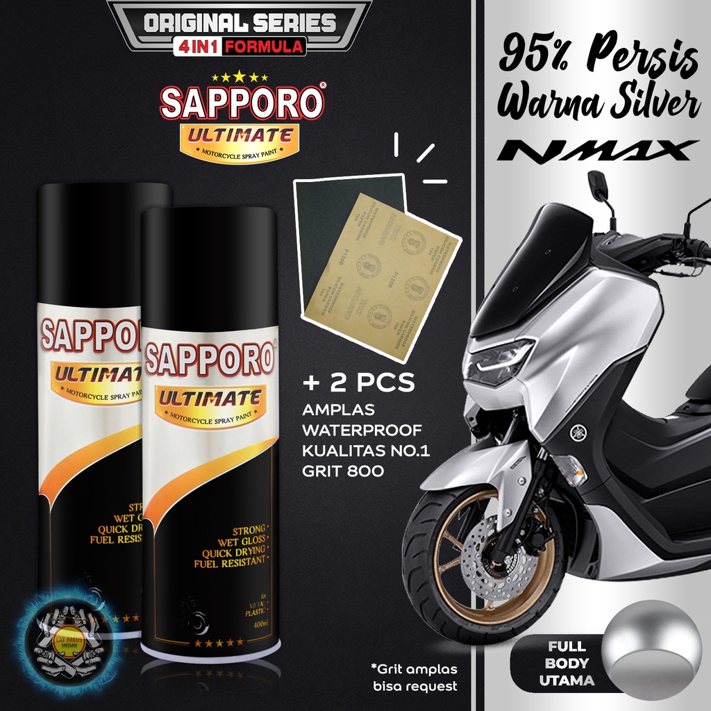 Jual PAKET SILVER NMAX SAPPORO ULTIMATE 4 IN 1 OY04 SILVER YAMAHA ...