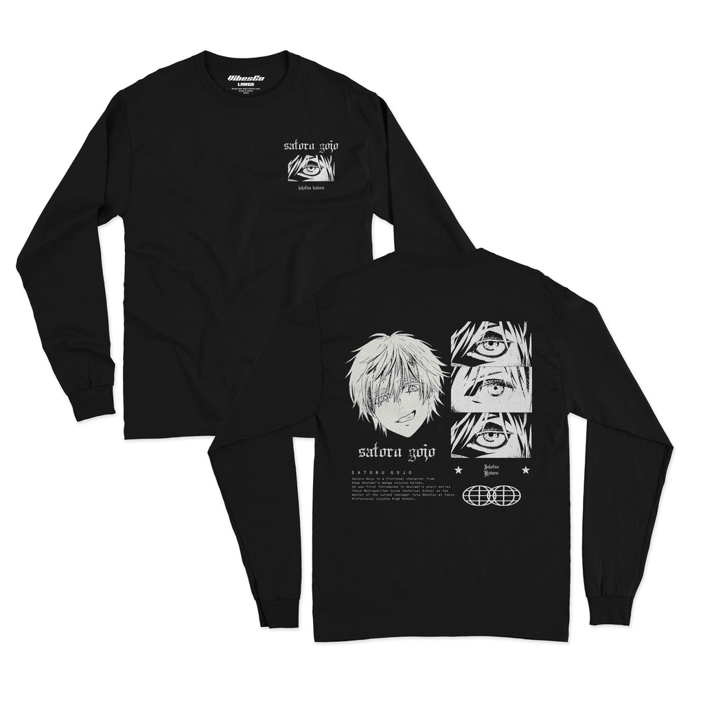 Jual SATORU GOJO JUJUTSU KAISEN LONG SLEEVE TSHIRT / ANIME MERCH ...