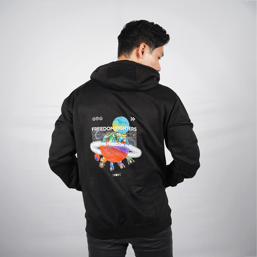 Jual ZOLEKA Hoodie Oversize Unisex Freedom Fighters Planet Sharon ...