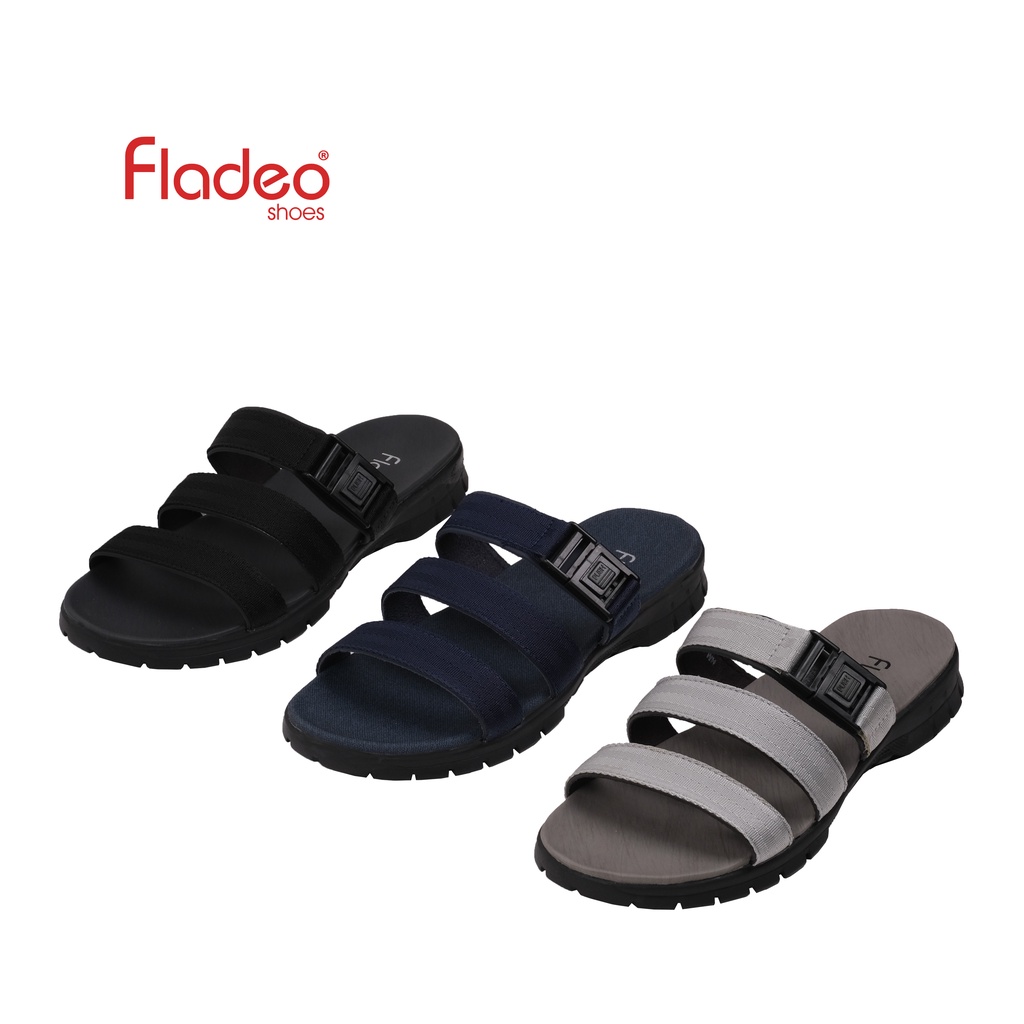 Jual Fladeo B23/MDS482-3WH/Sandal Slide Pria ( Slipper Sandals ...