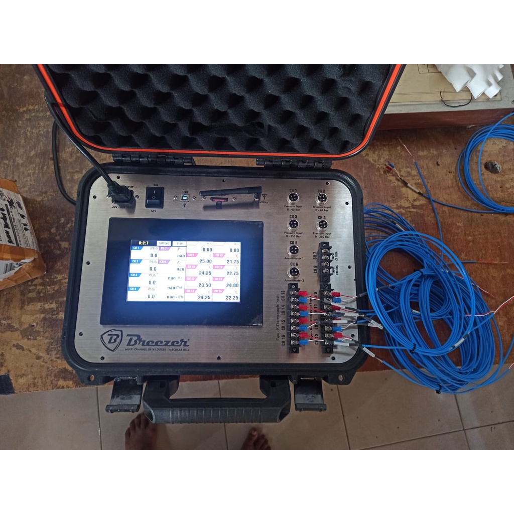 Jual Datalogger 16 Channel Pressure Anemometer Temperature IOT | Shopee ...
