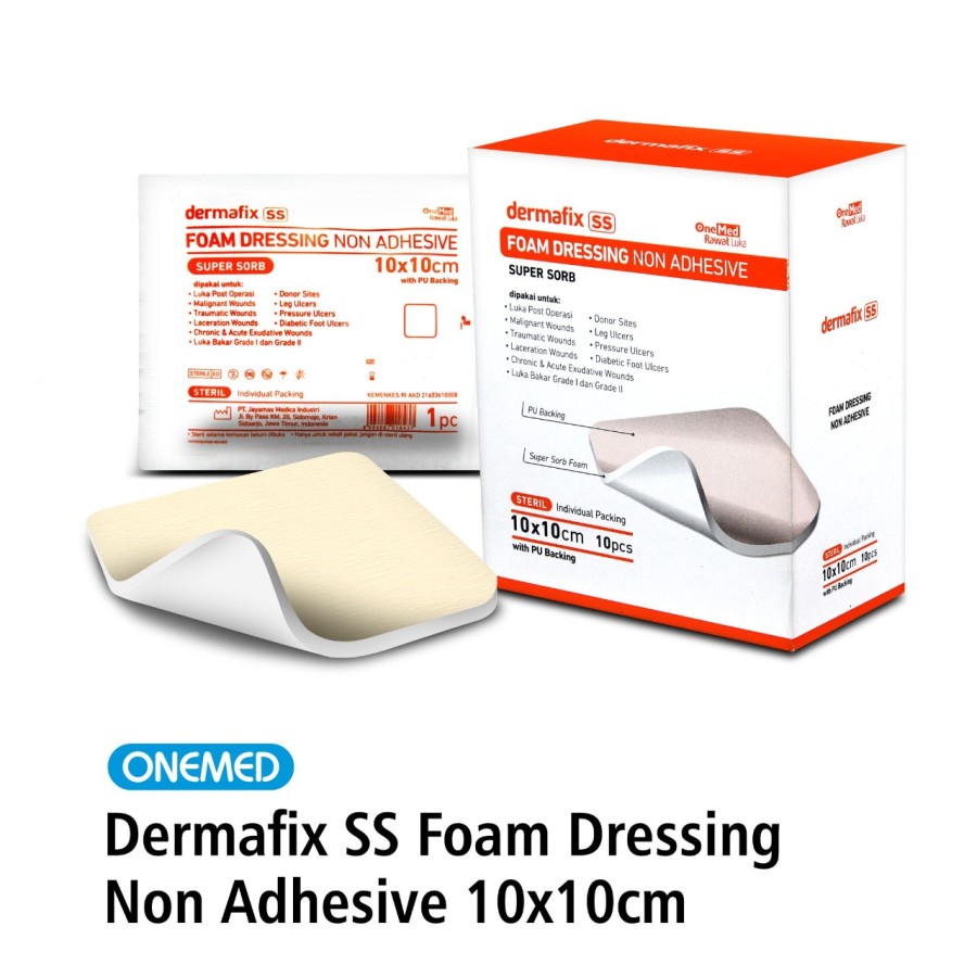 Jual Plester Luka Foam Dressing 10 x 10cm OneMed sejenis Convatex ...