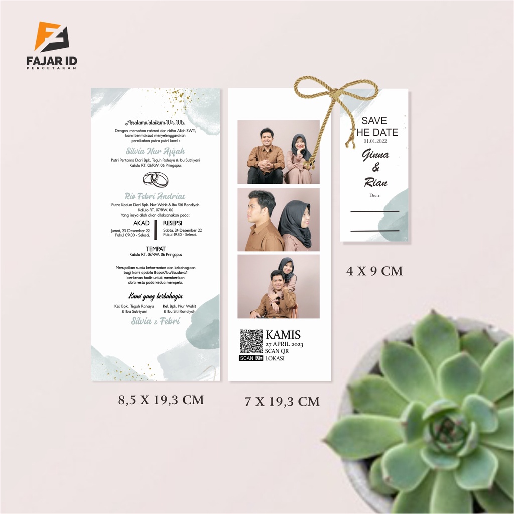 Jual Undangan Hang Tag Minimalis Elegan Mewah Terbaru - Undangan Viral ...