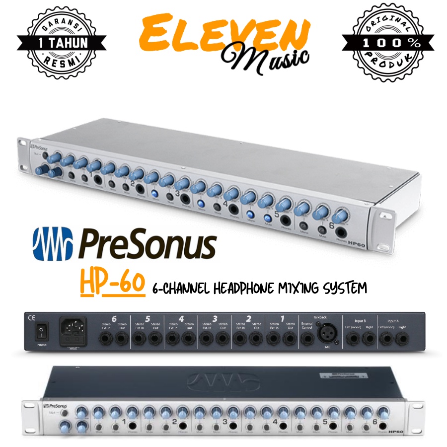 Jual Presonus HP60 6-Channel Headphone Mixing System | Shopee Indonesia