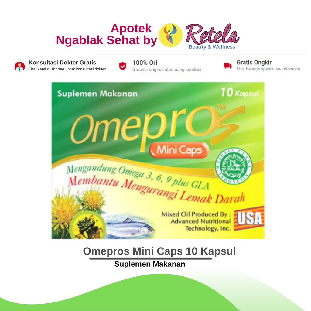 Jual Omepros Mini Caps 10 Kapsul | Shopee Indonesia