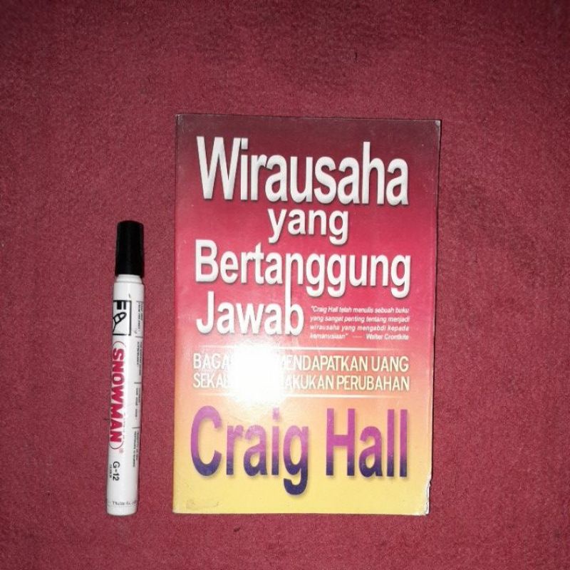 Jual Buku Wirausaha Yang Bertanggung Jawab Craig Hall | Shopee Indonesia Jual Buku Wirausaha Yang Bertanggung Jawab Craig Hall | Shopee Indonesia