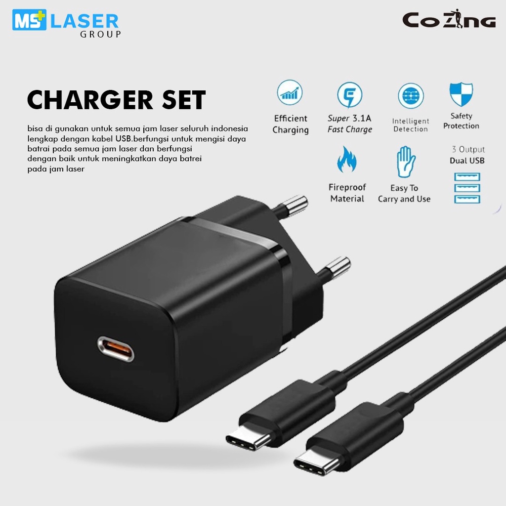 Jual Charger Set All Type Jam Laser - MS Laser | Shopee Indonesia