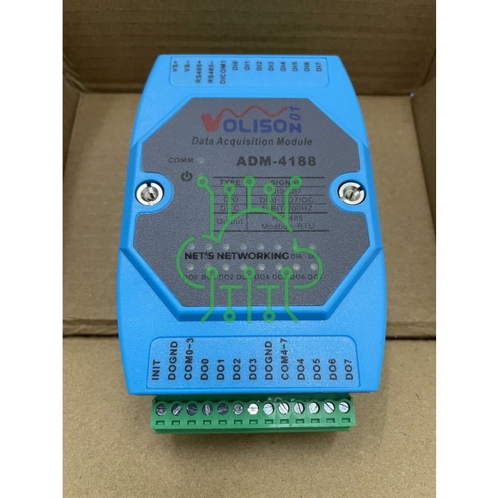 Jual Modbus Rtu Rs485 - Digital Input And Output Module Isolated 8Di/Do | Shopee Indonesia