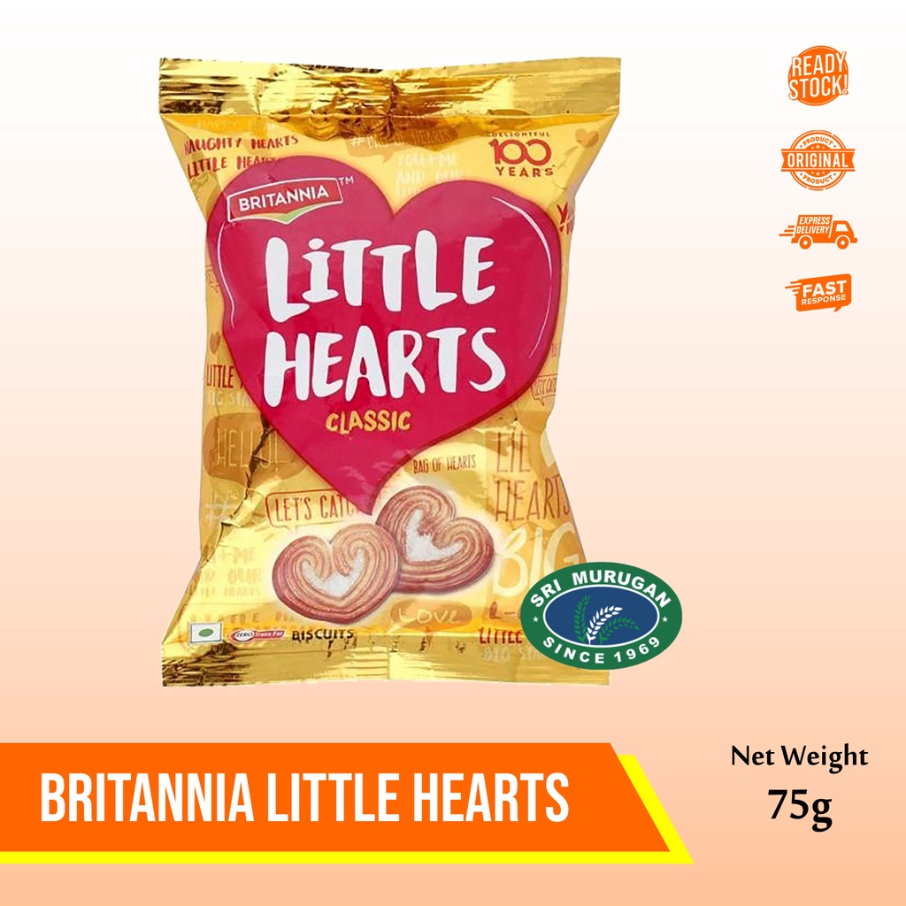 Jual BRITANNIA LITTLE HEARTS CLASSIC 75g | Shopee Indonesia