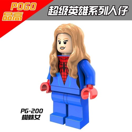 Jual Mainan Balok Susun Brick Pogo Kopf Spider Girl Minifigure ...