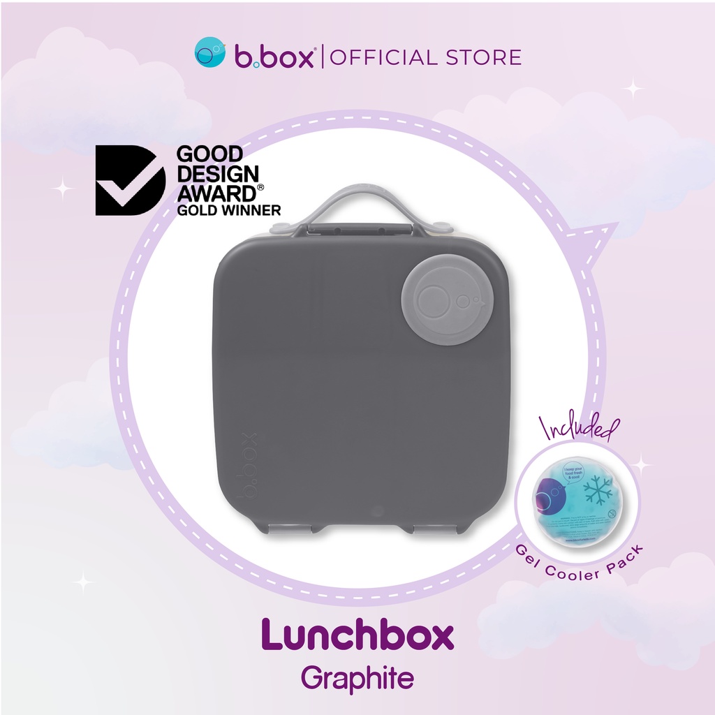 Jual b.box Lunch Box - Graphite | Shopee Indonesia