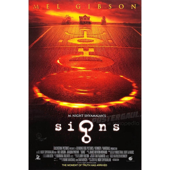 Jual Poster Film Signs 2002 Mel Gibson Cap Stempel Badan Sensor Film ...