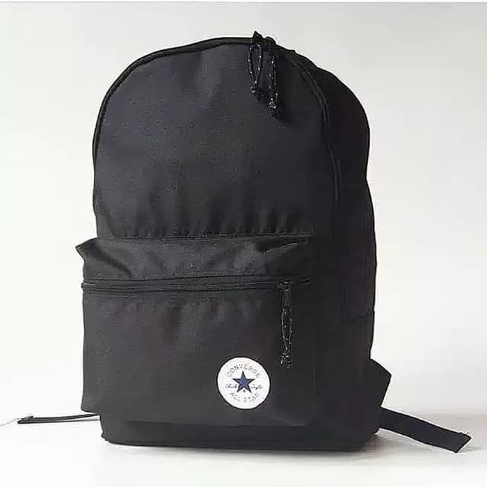 Jual TAS CONVERSE RANSEL LOGO BUNDAR BLACK/TAS/TAS SEKOLAH/TAS RANSEL ...