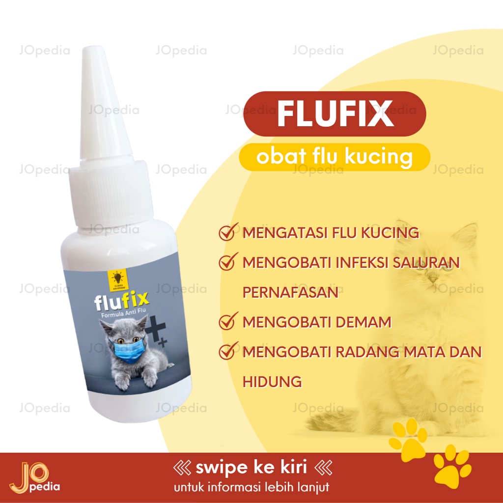 Jual FLUFIX Obat Flu Kucing Batuk Demam Pilek sepeti Flucat Doxy ...