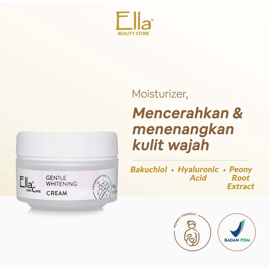 Jual Ella Skincare Gentle Whitening Cream with Bakuchiol | Shopee Indonesia