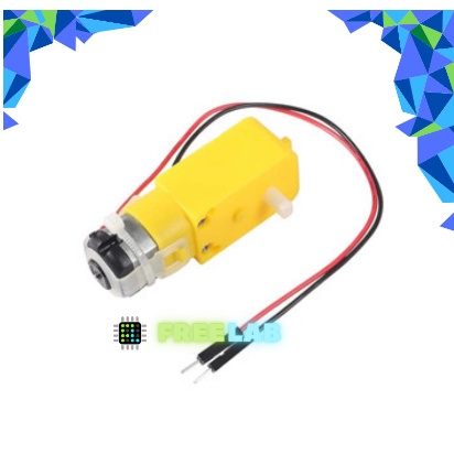 Jual DC Motor 1:48 Gear Ratio Smart Car Robot 3V 5V 6V 12V DC - Roda ...