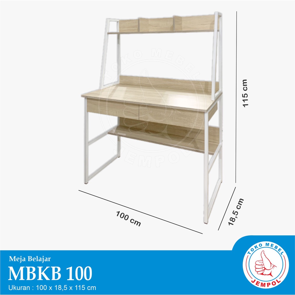 Jual Meja Belajar MBKB 100 / Meja Tulis / Meja Rak / Meja Komputer | Shopee Indonesia