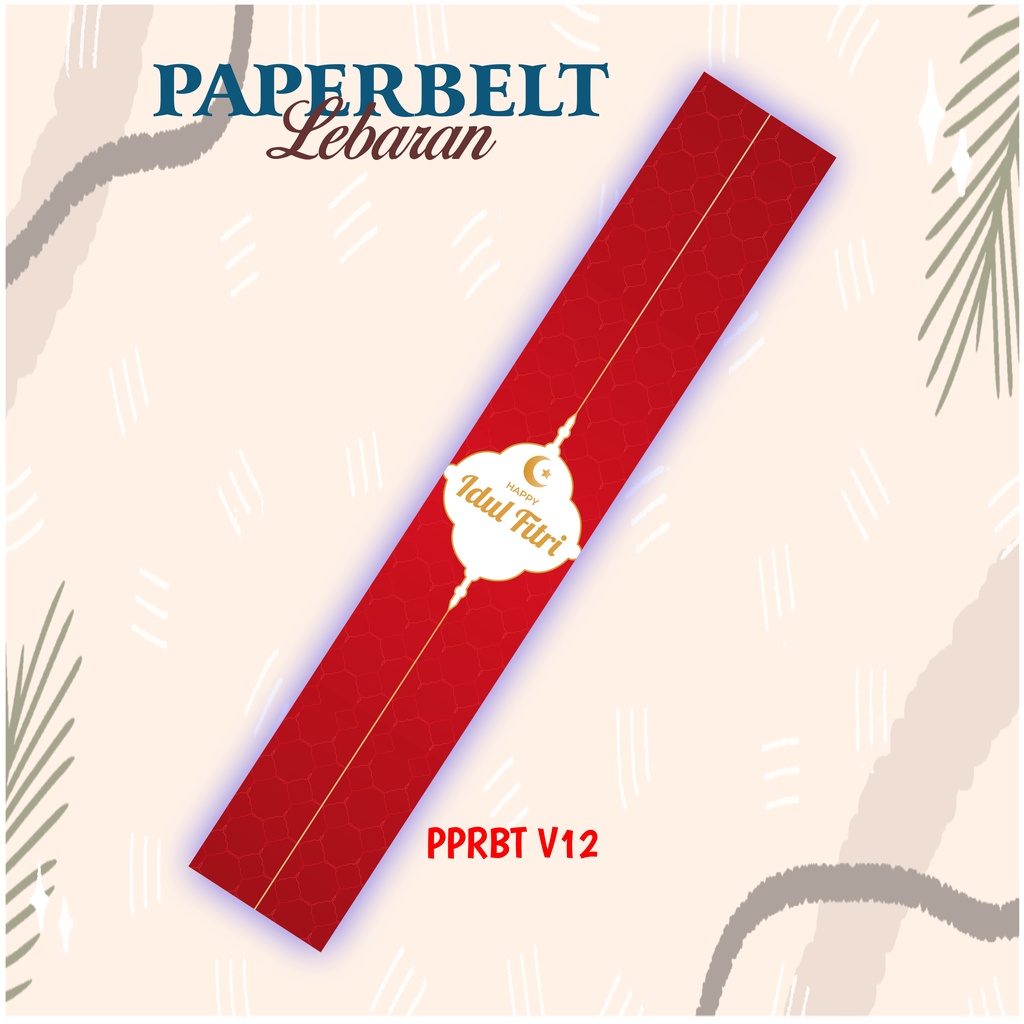 Jual Paper Belt Lebaran Sabuk Toples Idul Fitri Label Panjang Hampers ...