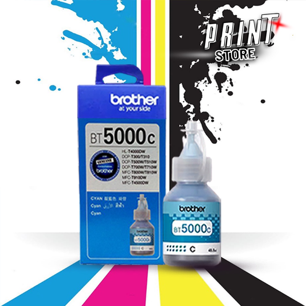 Jual Tinta printer brother bt5000 CYAN DCP T710W DCP T300 DCP-T310 ...