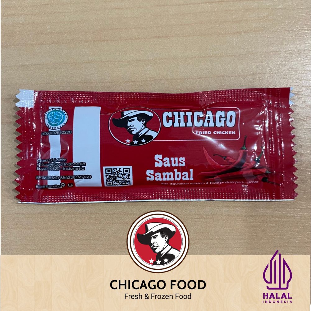 Jual Saos Sambal Sachet Chicago 9gr/25Pcs | Shopee Indonesia
