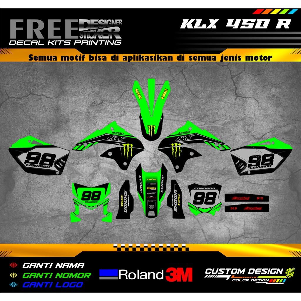 Jual STICKER KLX 450R FULL BODY WS001 | Shopee Indonesia